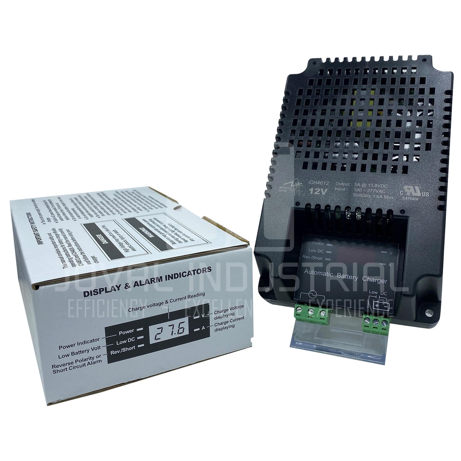 CH4612 McPherson Controls Digital 12v Battery Charger - Joval Industrial